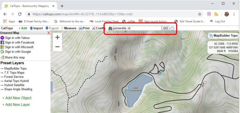 Get Home Safe ... How To Use Caltopo The Backcountry Trip Planner
