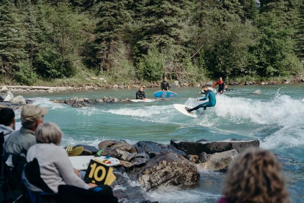 Surf's up! In The Mountains That Is... River Surfing In US / Canada